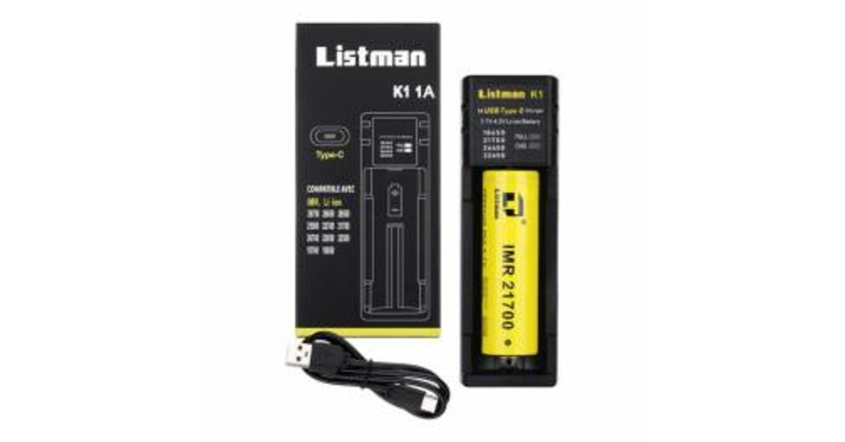 Chargeur intelligent K1 - Recharge rapide et efficace - Listman